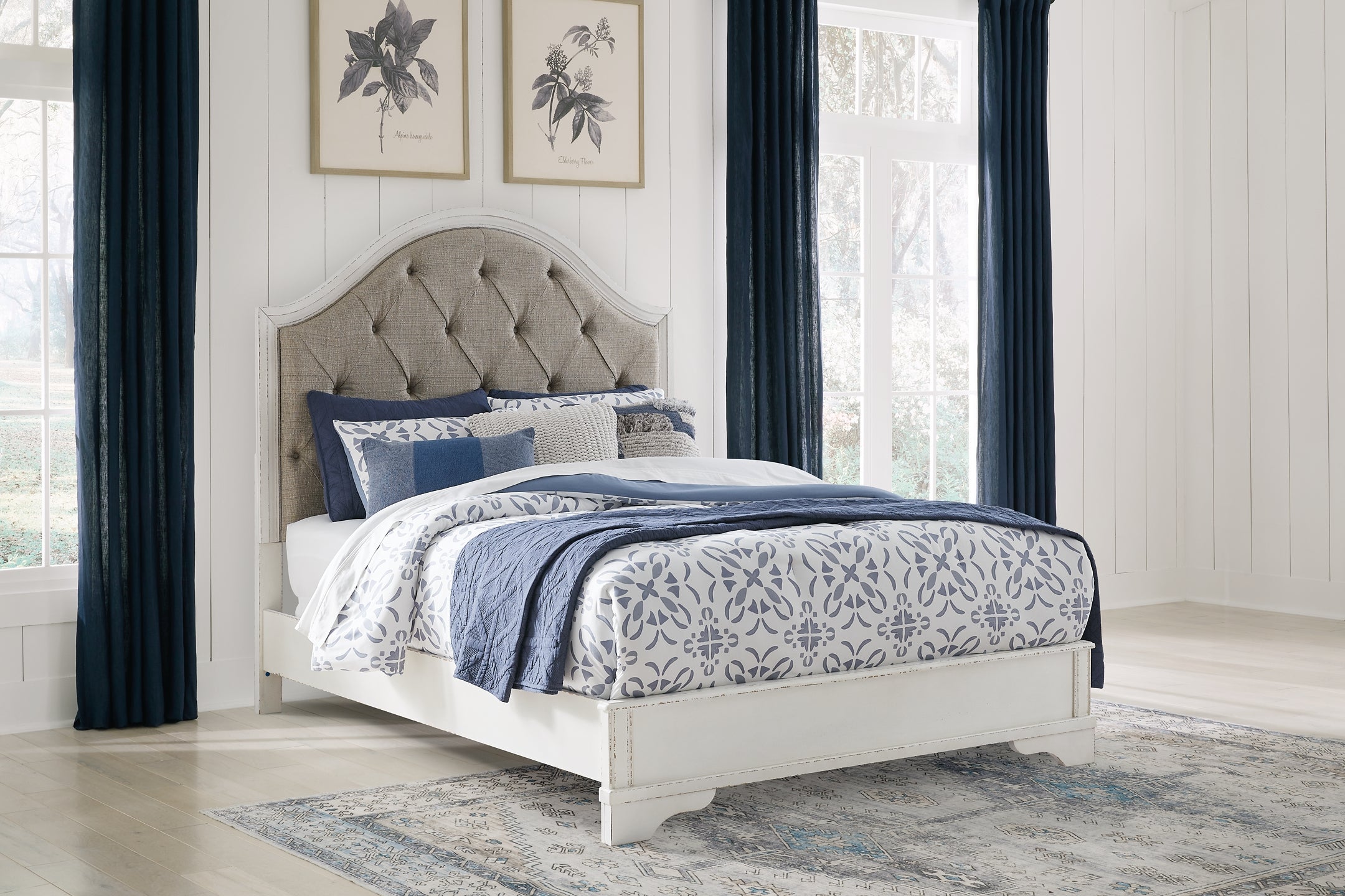 Blendon Upholstered Panel Bed – Economy Furniture